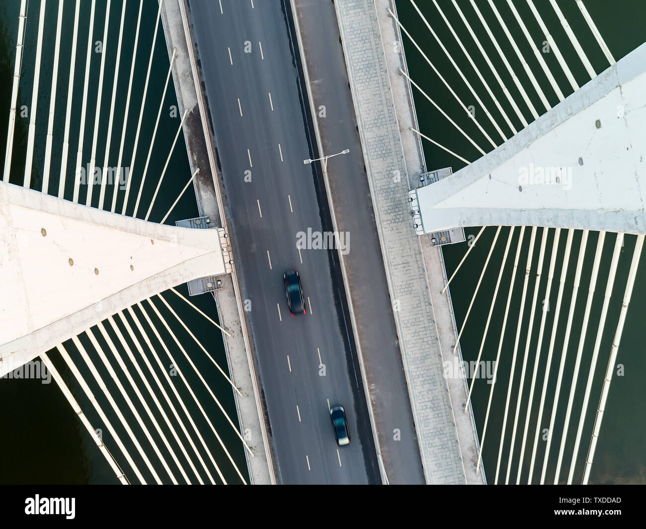 Lake highway connection aerial hi-res stock photography and images - Alamy