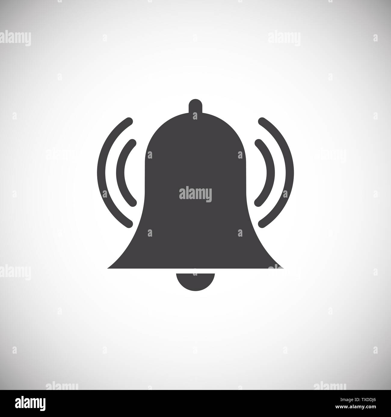 Bell icon on background for graphic and web design. Simple illustration ...