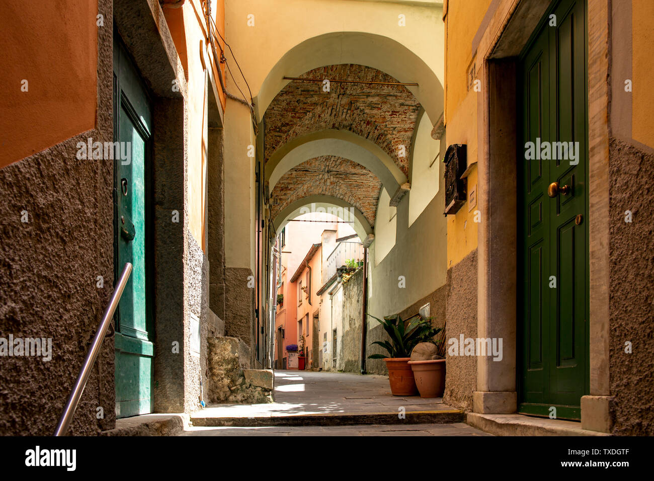 Beautiful streets of Italy. Summer cityscape. Lombardia of Italy Stock ...