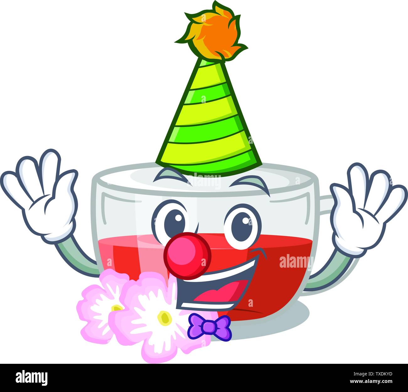 Clown rosehip tea in the character shape Stock Vector Image & Art - Alamy