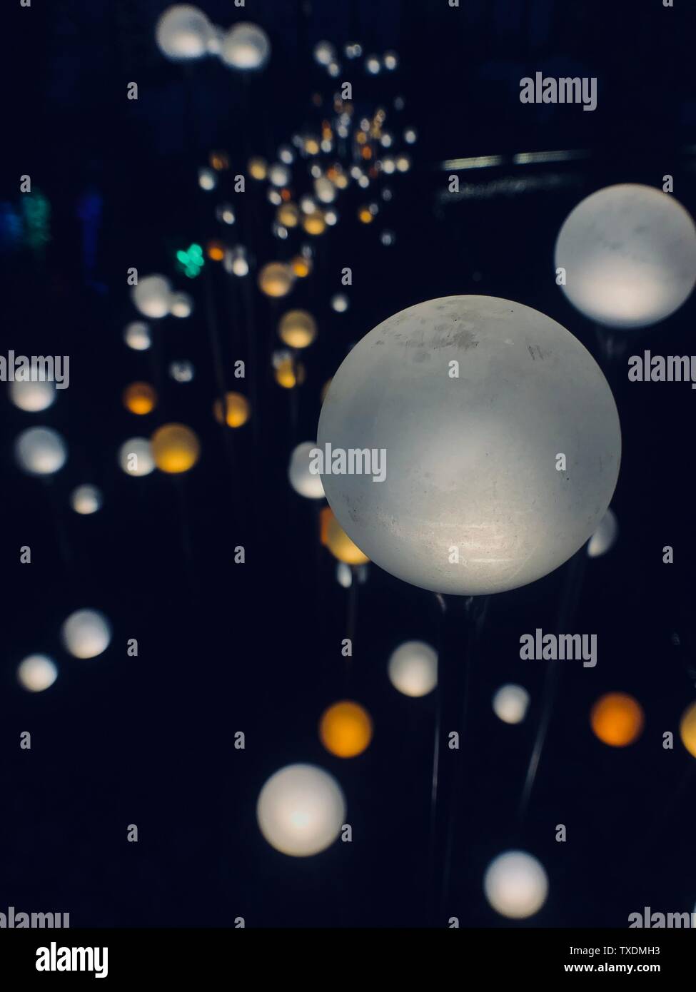 A close-up of a colored lamp, like a starry sky Stock Photo - Alamy