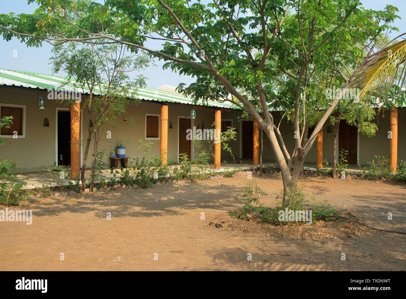 Rooms Tourist camp at Agri, Pune, Maharashtra, India, Asia Stock Photo ...