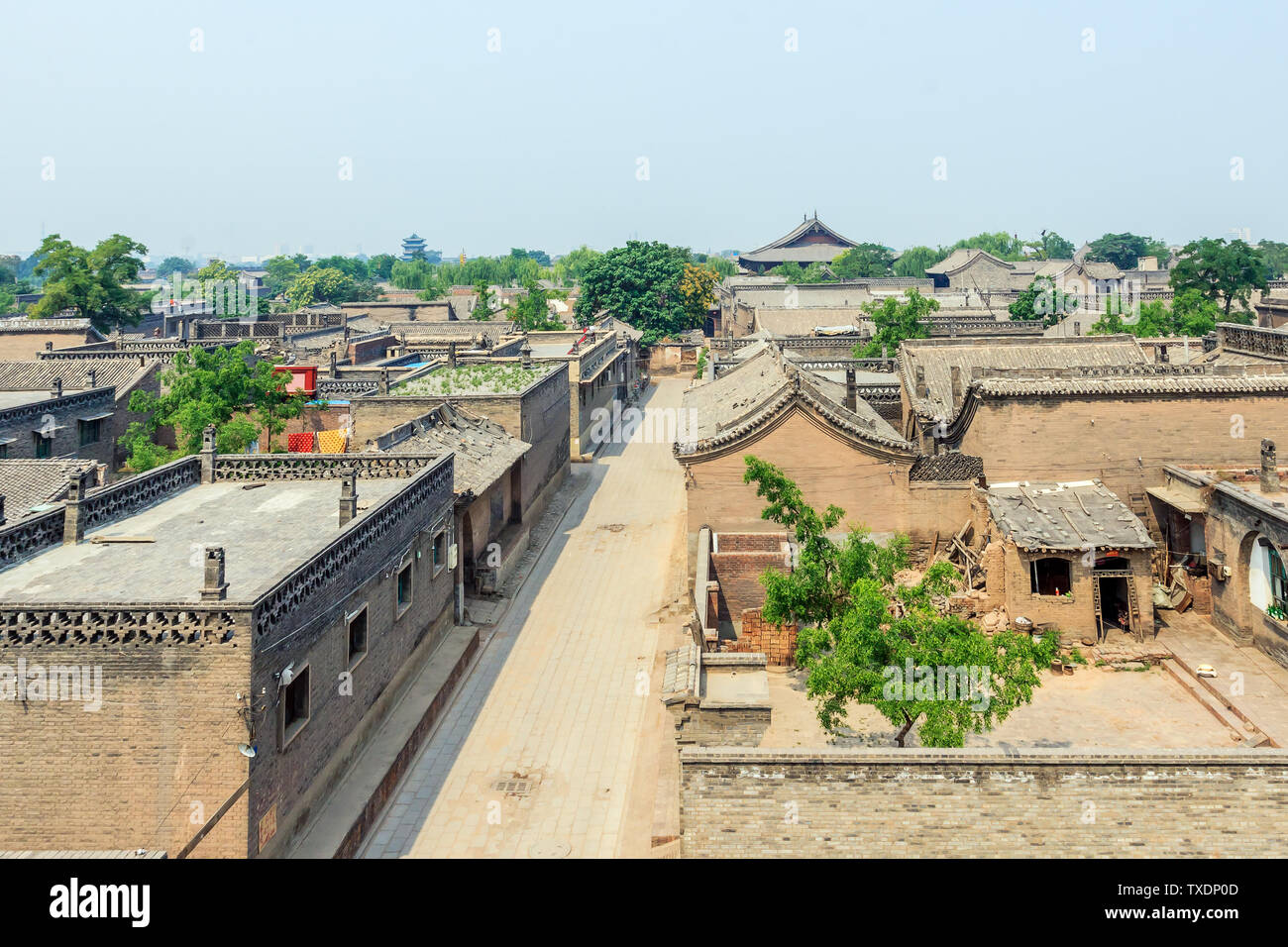 Pingyao ancient town ancient buildings hi-res stock photography and ...