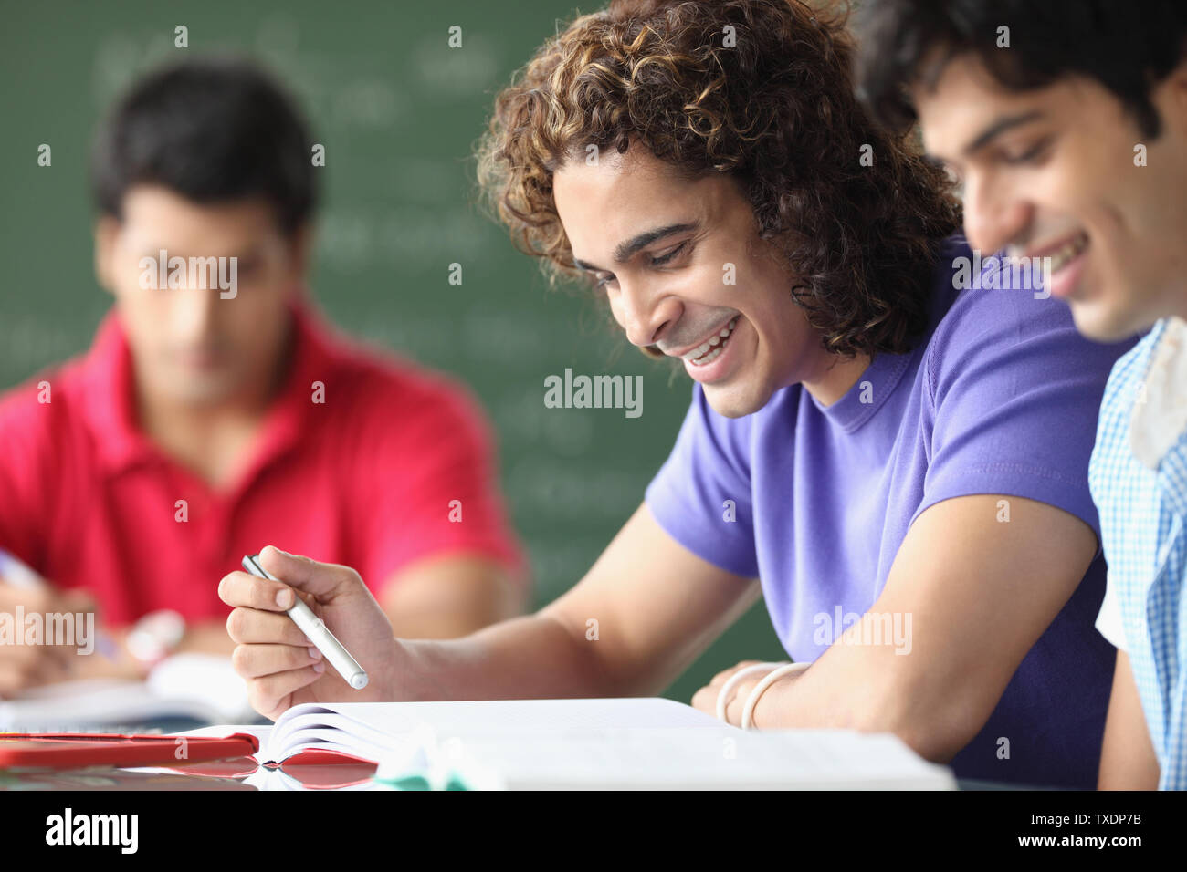 College students in a classroom Stock Photo - Alamy
