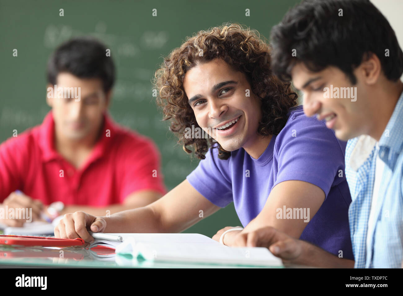 College students in a classroom Stock Photo - Alamy