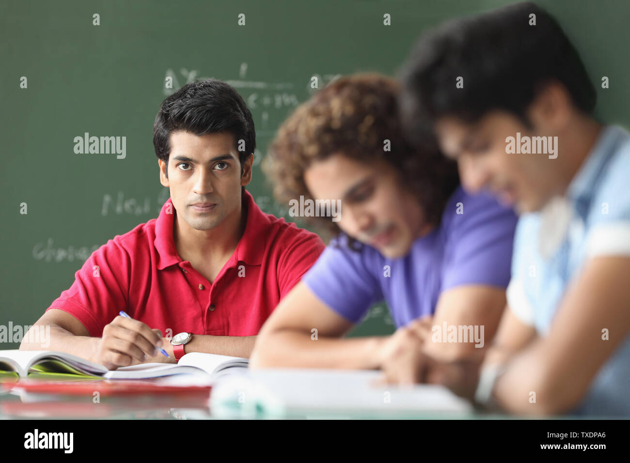 College students in a classroom Stock Photo - Alamy