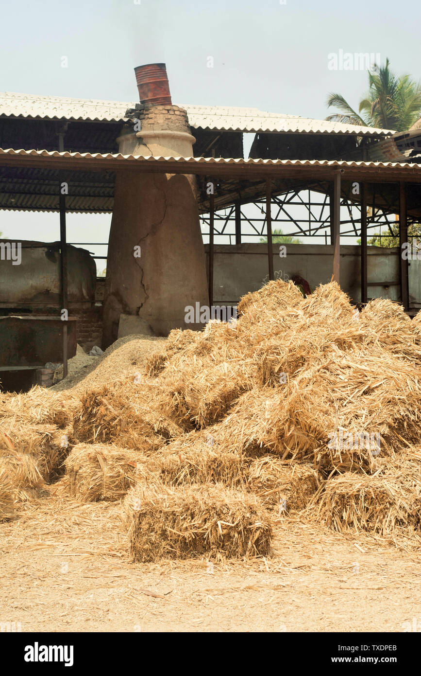 Jaggery manufacturing factory, Maharashtra, India, Asia Stock Photo - Alamy