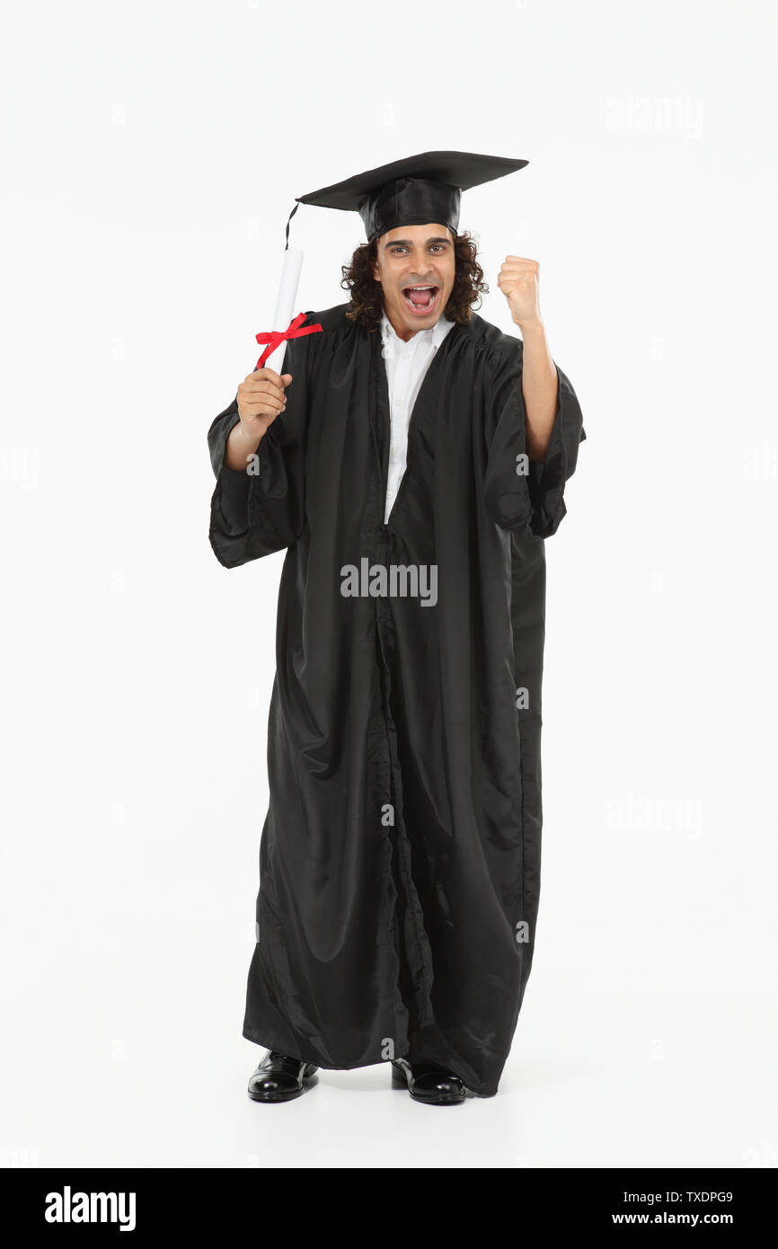 University student celebrating graduation Stock Photo - Alamy