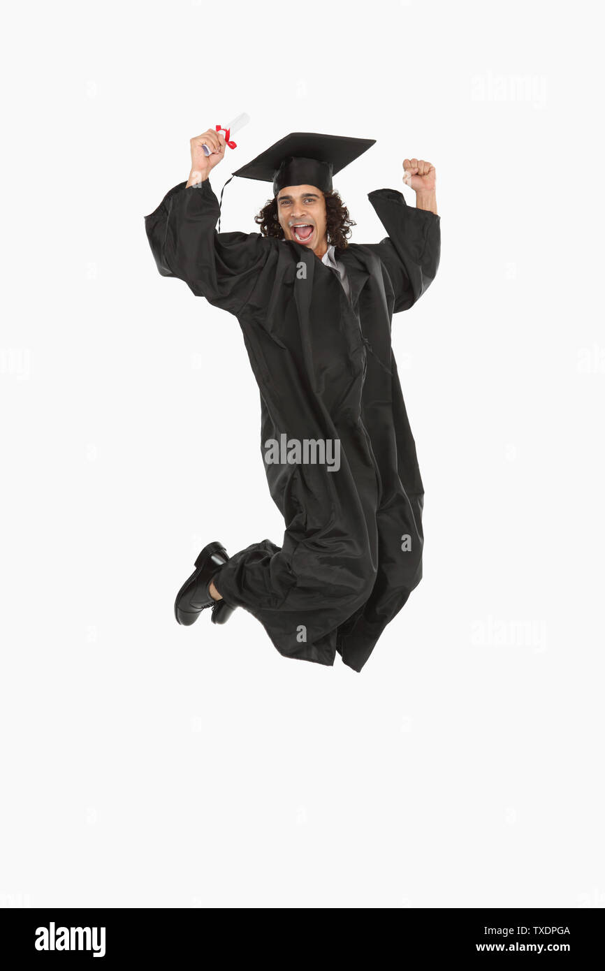 University student celebrating graduation Stock Photo - Alamy