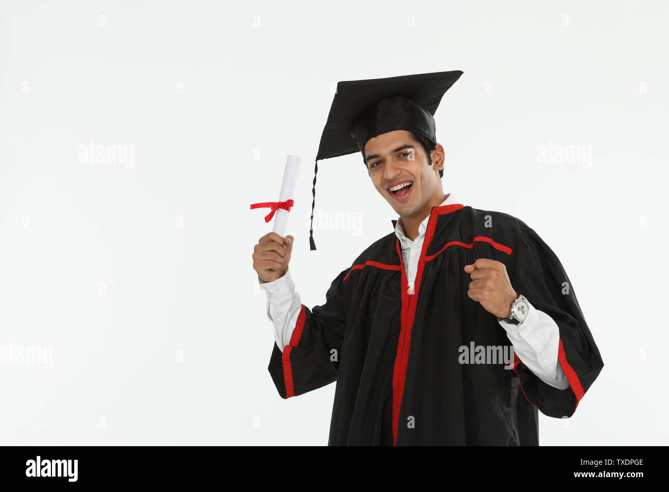 University student celebrating graduation Stock Photo - Alamy