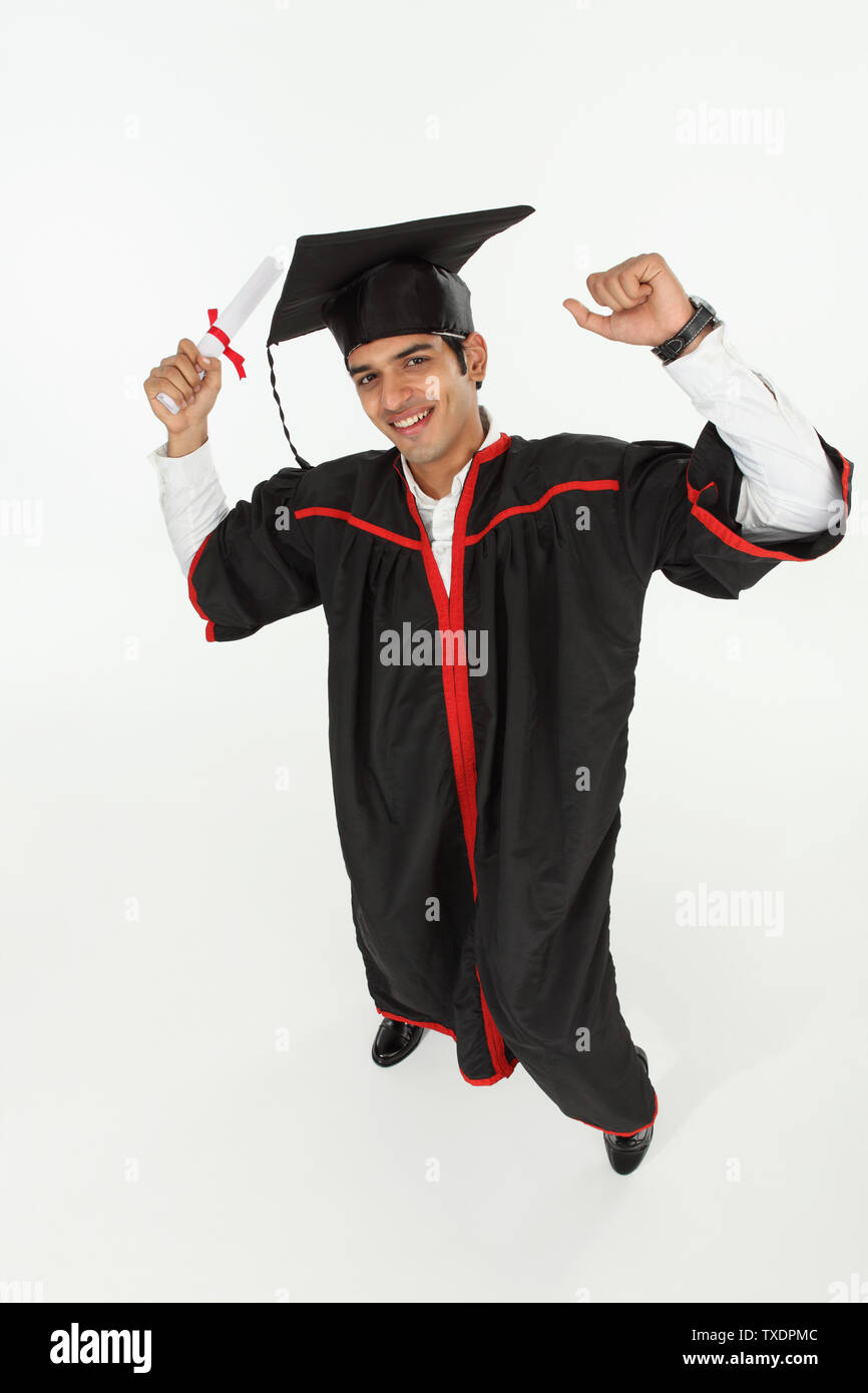 University student celebrating graduation Stock Photo - Alamy