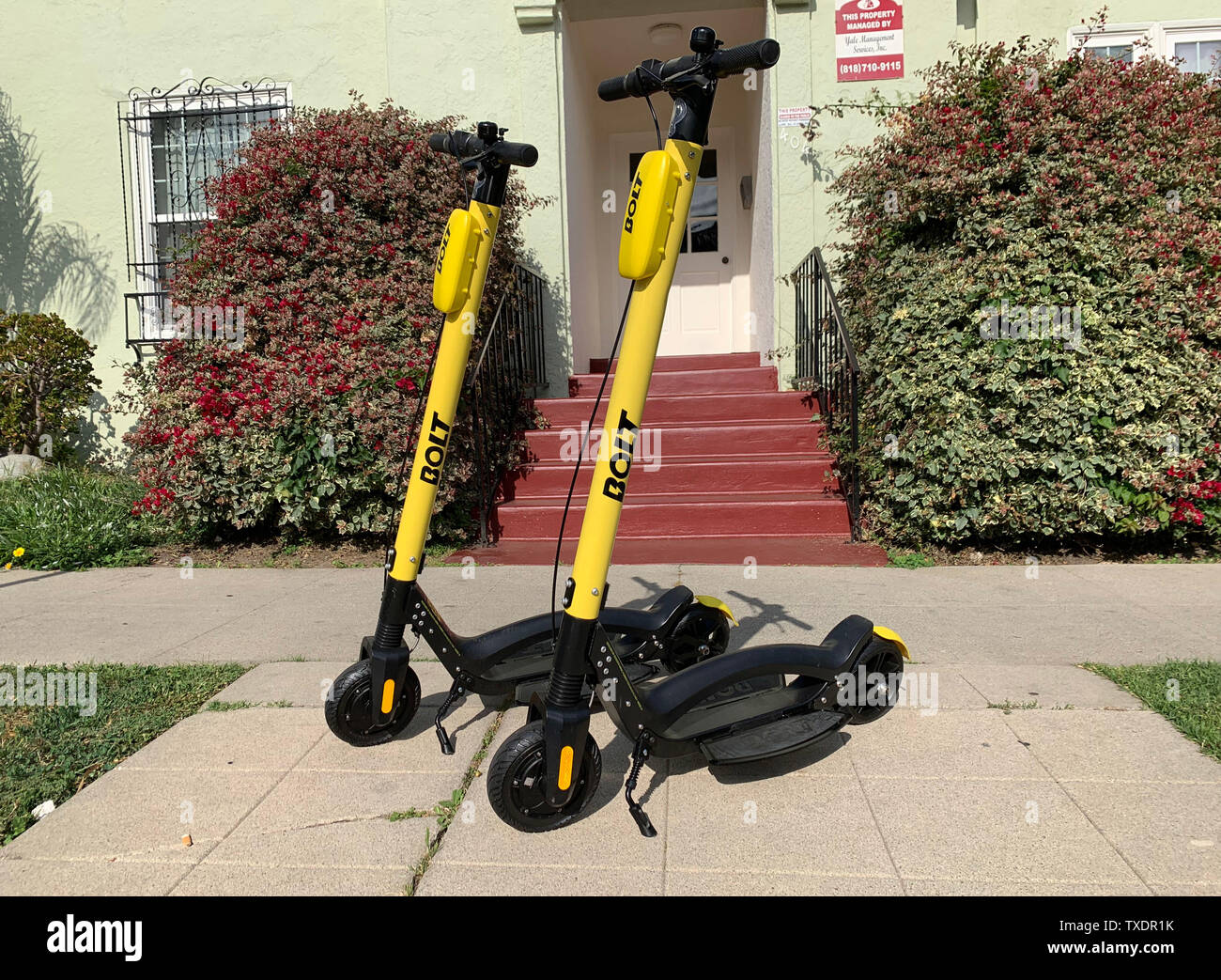 Los Angeles, United States. 24th June, 2019. Detailed view of Bolt ...