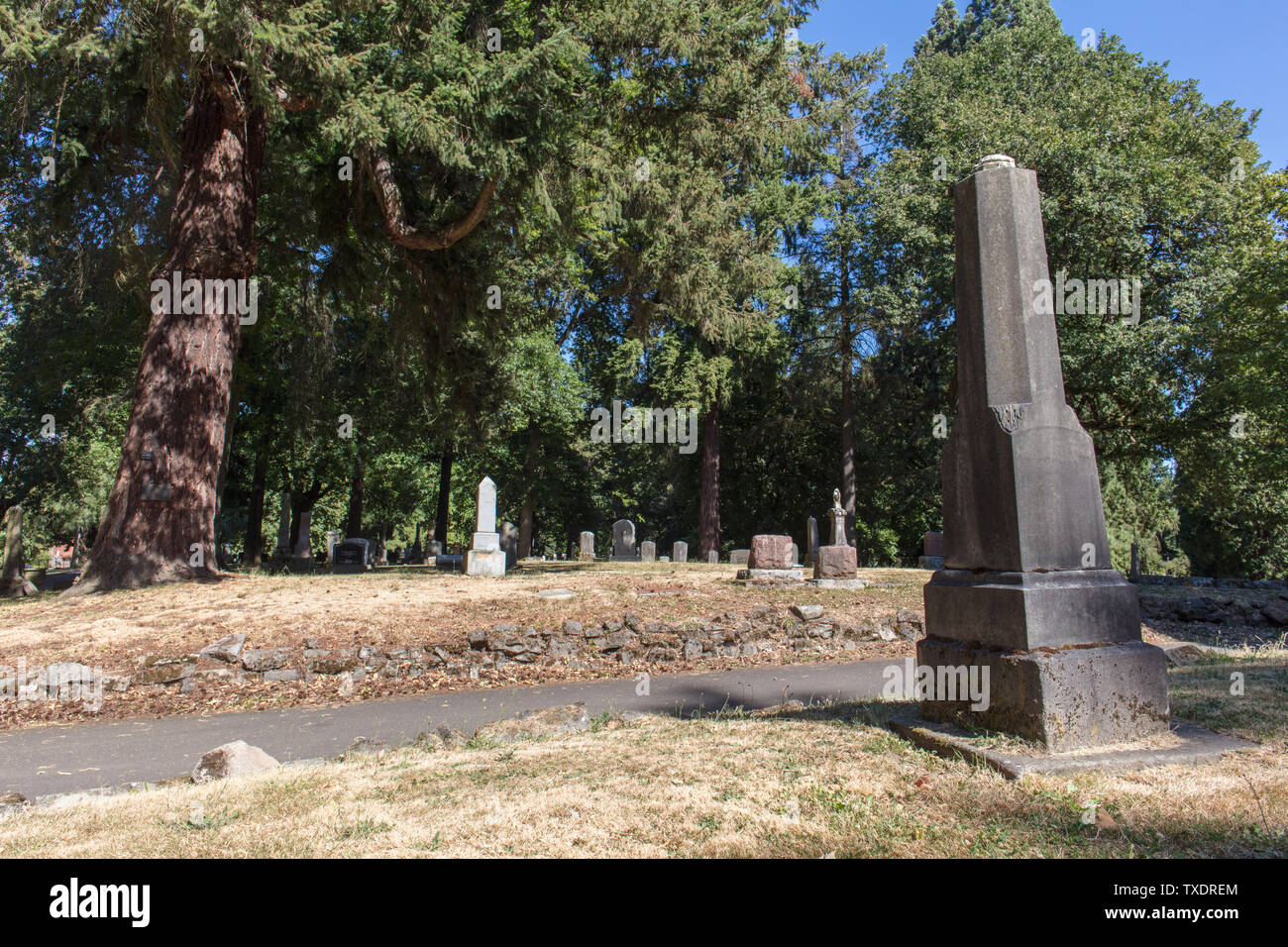 Portland cemetery, United States Stock Photo - Alamy