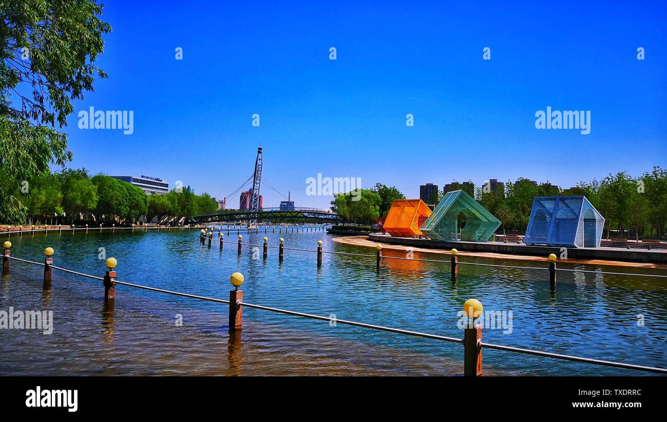 Landscape of the Karamay Stock Photo - Alamy