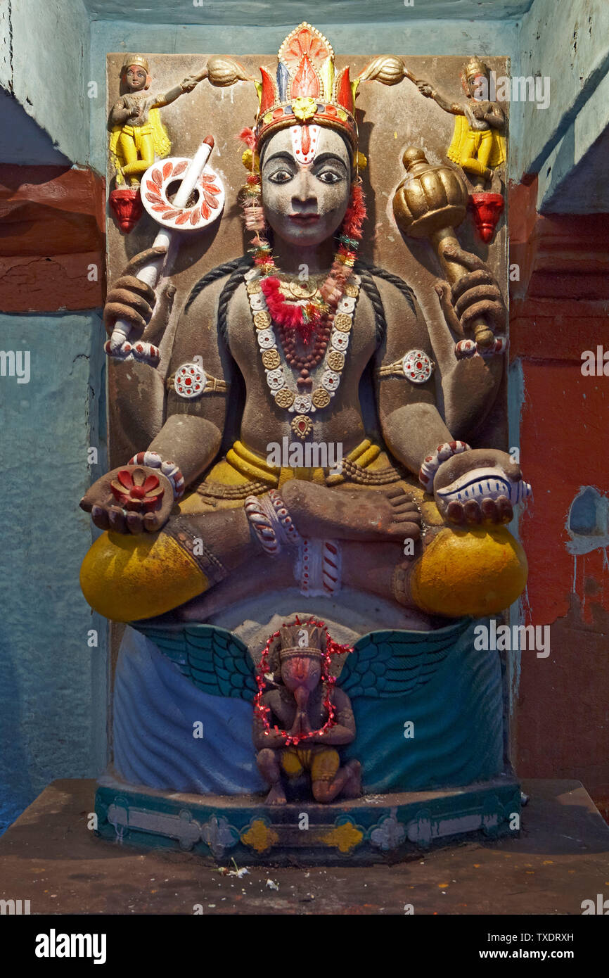 Idol in Patalpuri Temple, Allahabad, Uttar Pradesh, India, Asia Stock ...