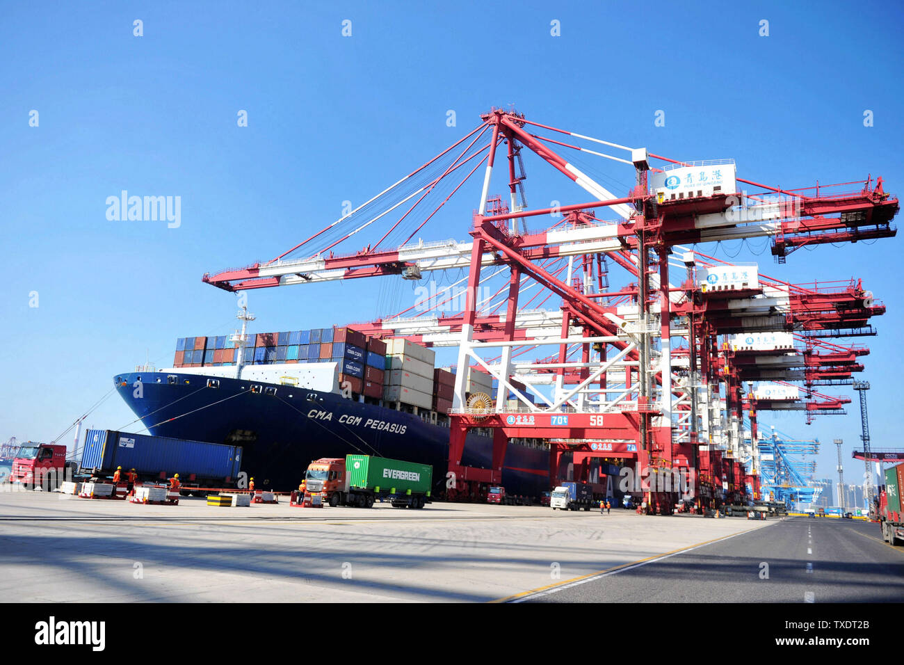 Map of qingdao hi-res stock photography and images - Alamy