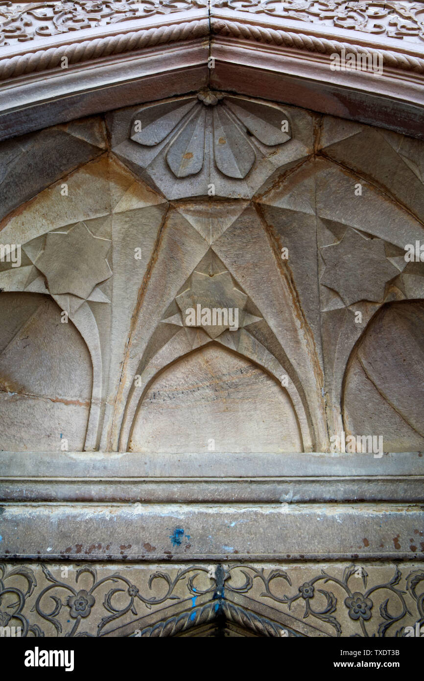 Exterior ceiling in mosque of Muhibullah Shah, Uttar Pradesh, India ...