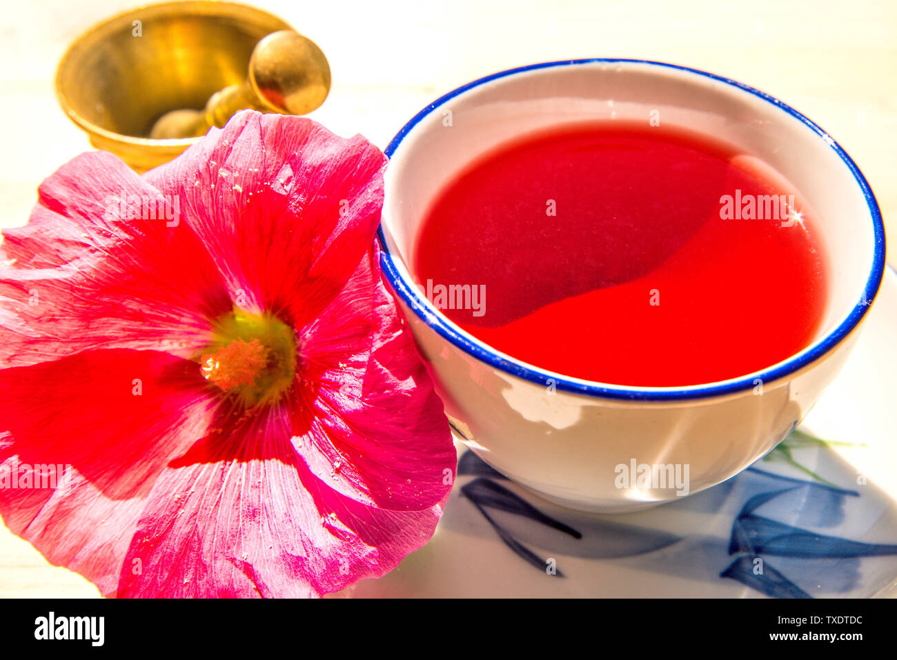 Mallow tea hi-res stock photography and images - Alamy