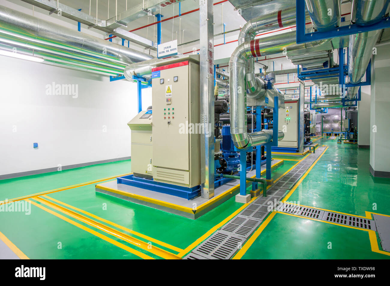 Plate heat transfer station Stock Photo - Alamy