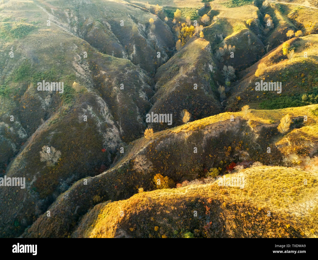 Eroded landscape loess plateau hi-res stock photography and images - Alamy