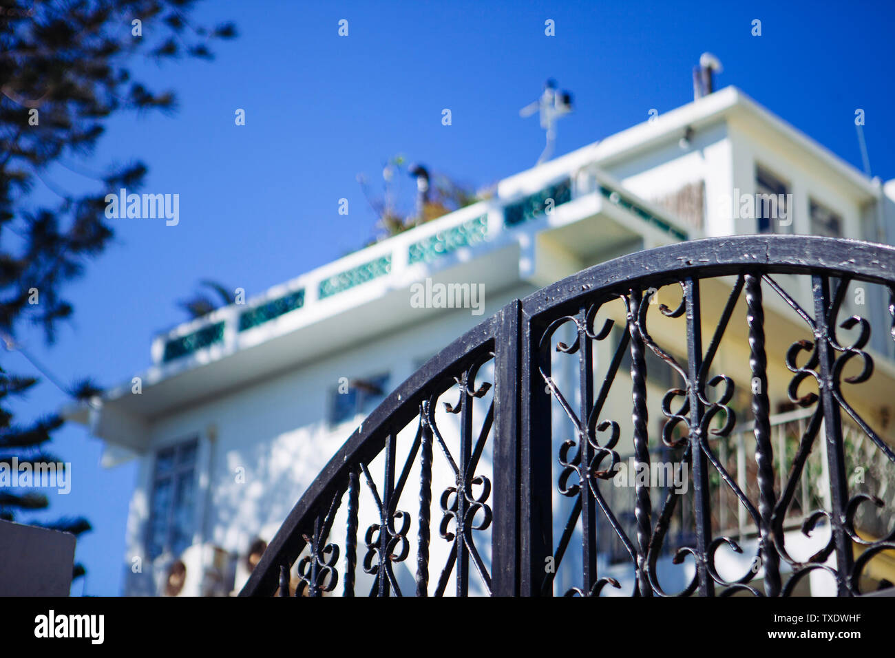 Shek O, Hong Kong, a Mediterranean-style town with a blue sea and white ...