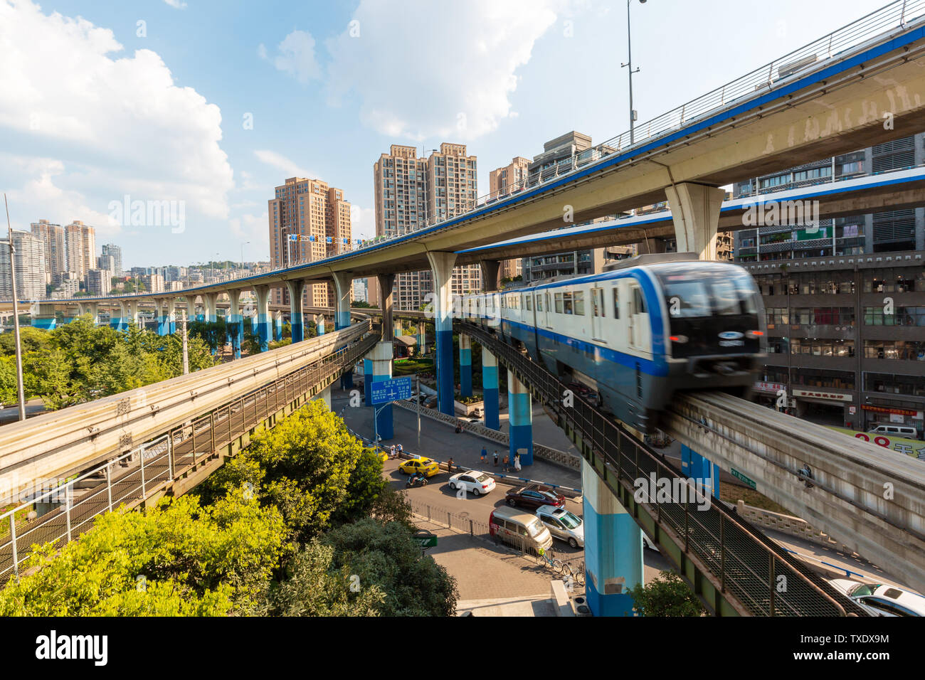 Chongqing Rail Transit Line 3 Stock Photo - Alamy