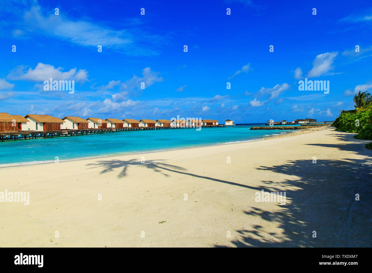 Attractive view of the Maldives Stock Photo - Alamy