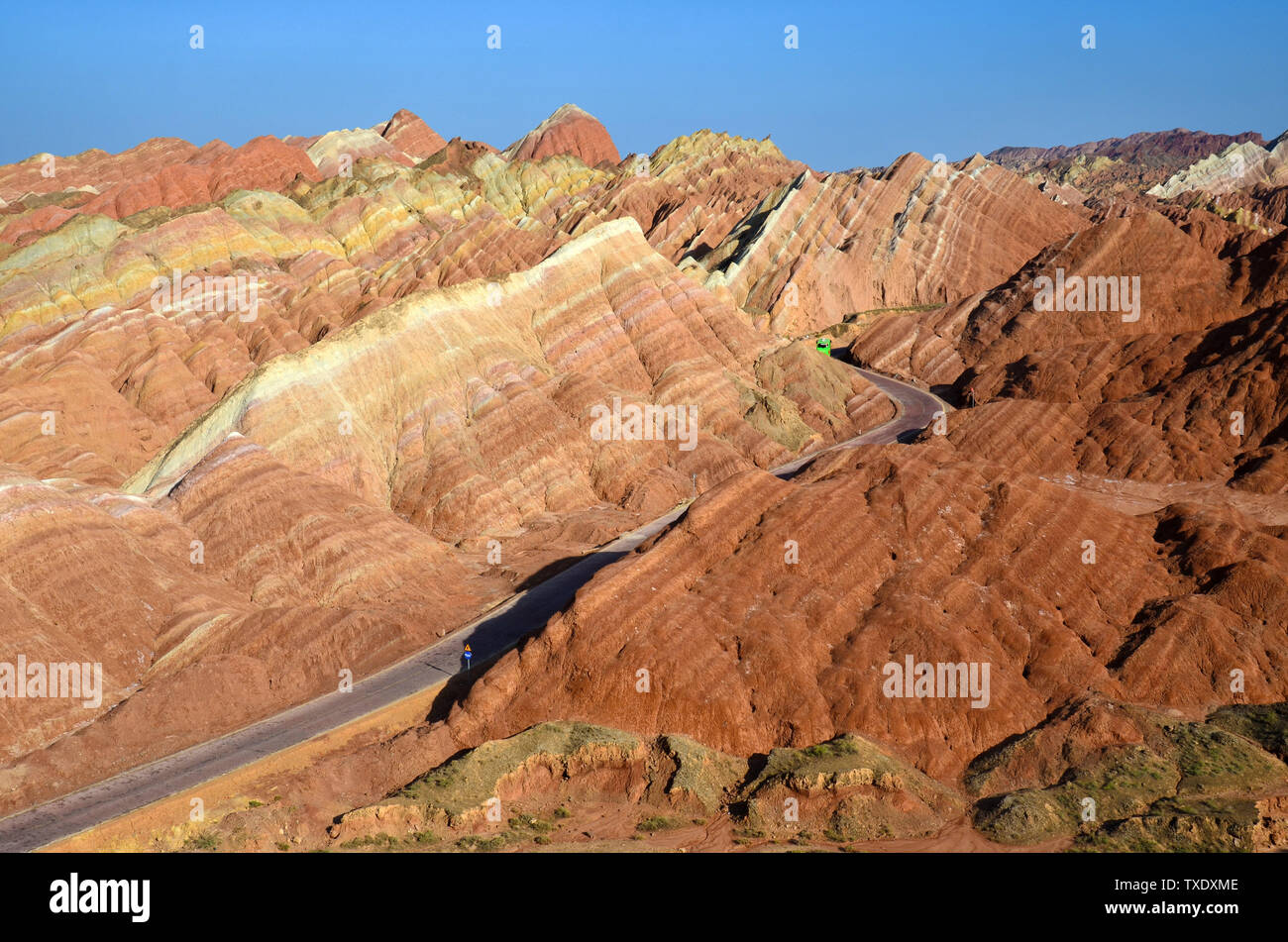 Landform of Zhangye Danxia, Gansu Province Stock Photo - Alamy
