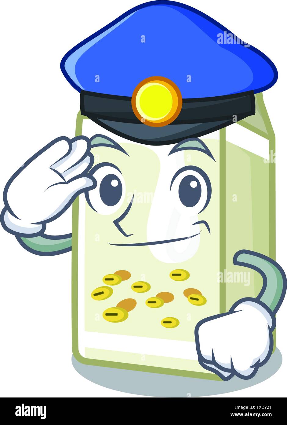 Police soy milk in a cartoon box Stock Vector Image & Art - Alamy