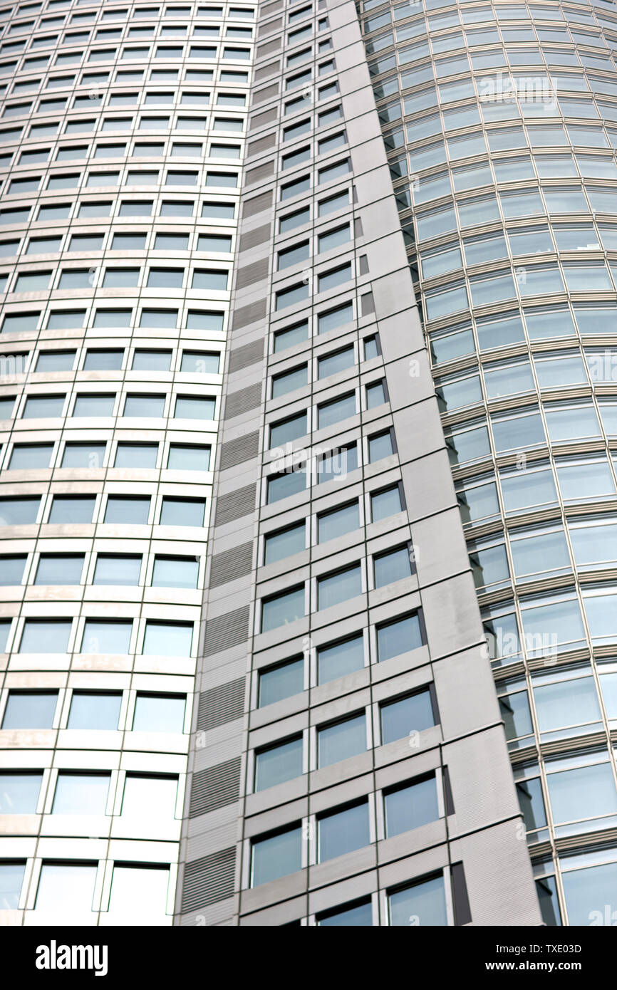 The facade high rise buildings of glass and concrete Stock Photo - Alamy