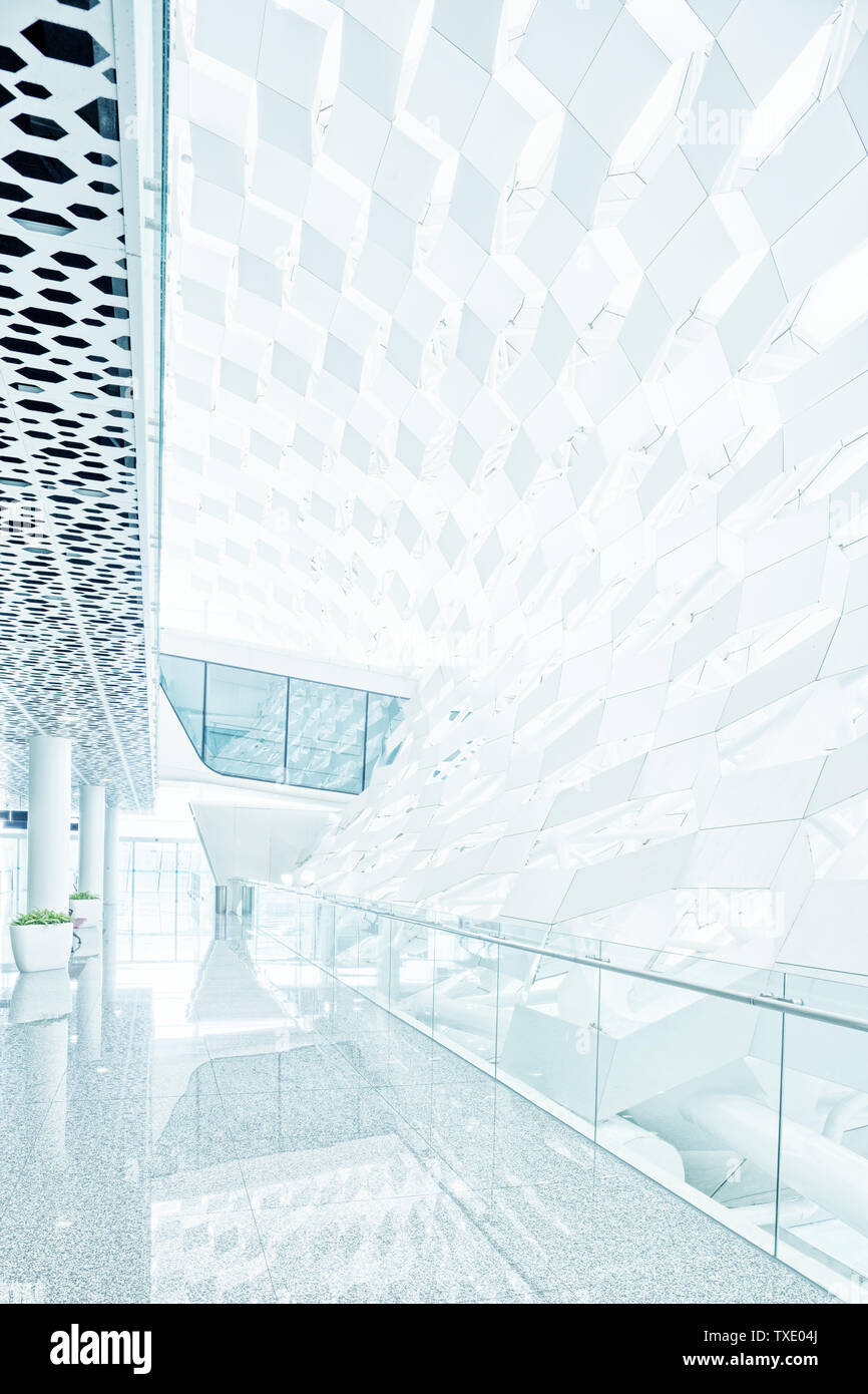 corridor of modern building Stock Photo - Alamy