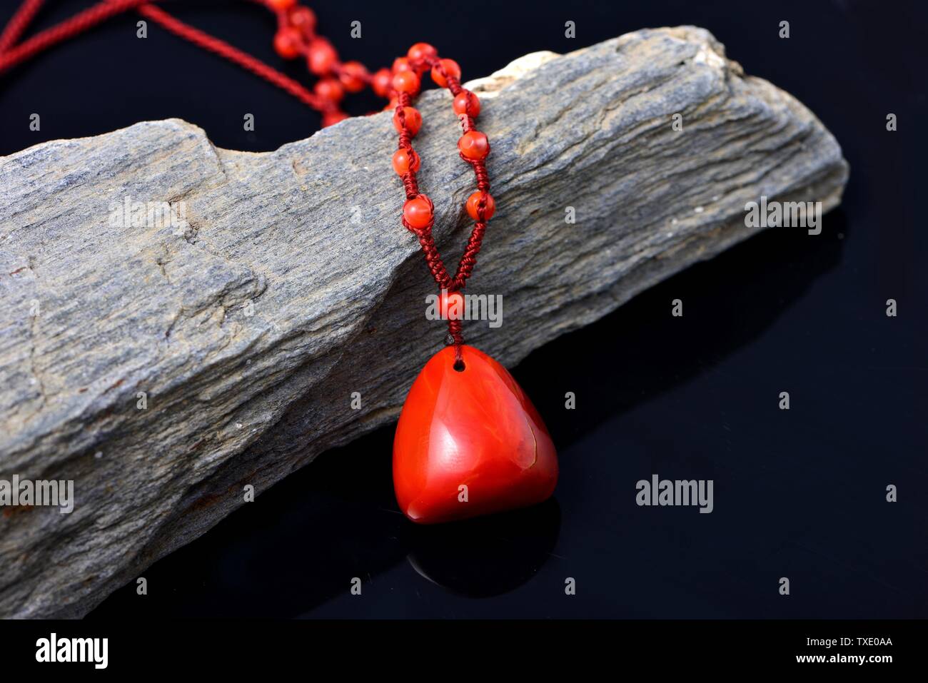 Southern red agate jewellery HD picture Stock Photo - Alamy