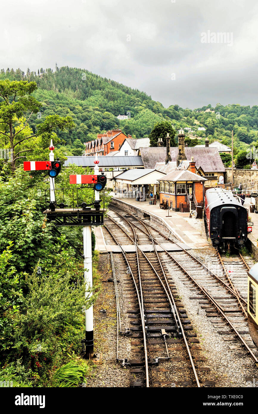Llangollen railway station, Wales, UK, United Kingdom Stock Photo - Alamy