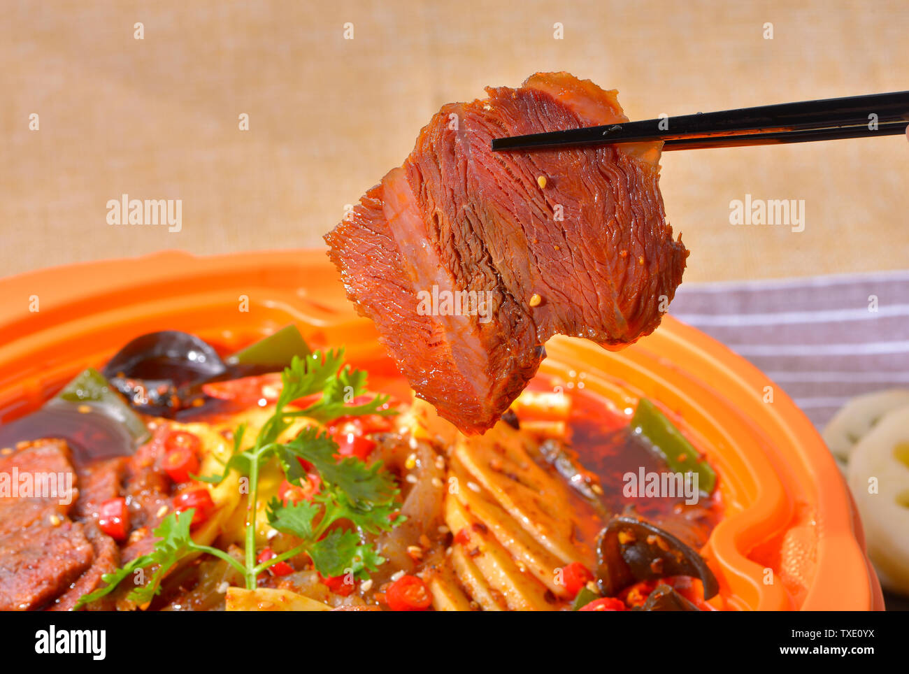 Delicious Hot Pot HD Big Picture Stock Photo - Alamy