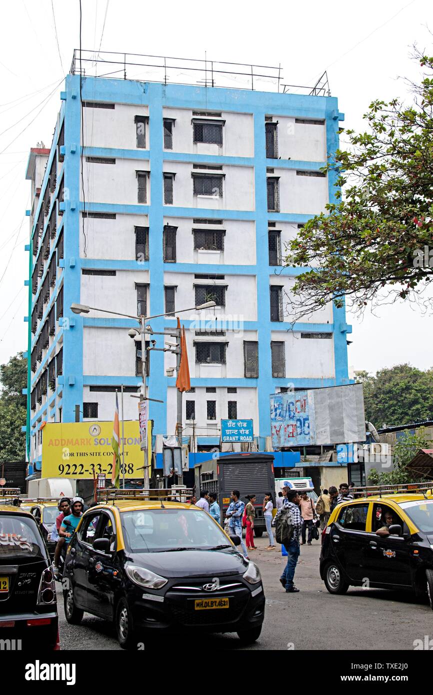 Grant Road Railway Station entrance, Mumbai, Maharashtra, India, Asia ...