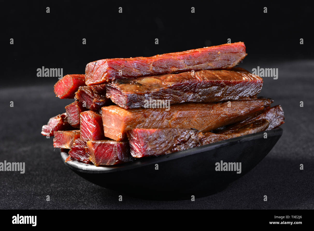 Air-dried hand-torn beef HD picture Stock Photo - Alamy