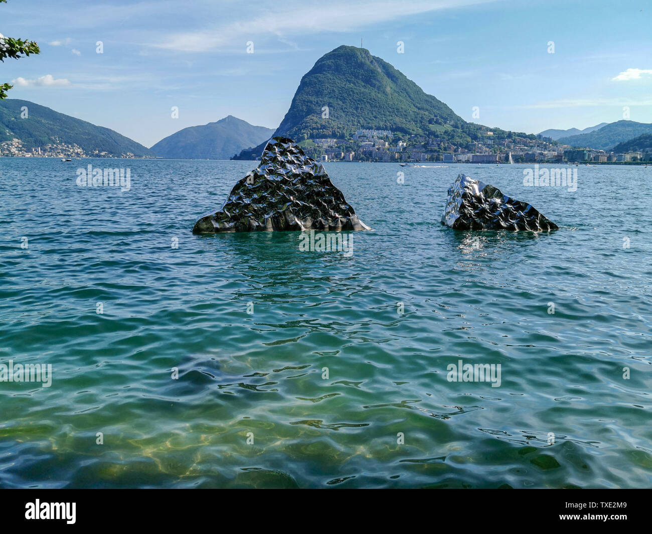Lugano como lake aerial hi-res stock photography and images - Alamy