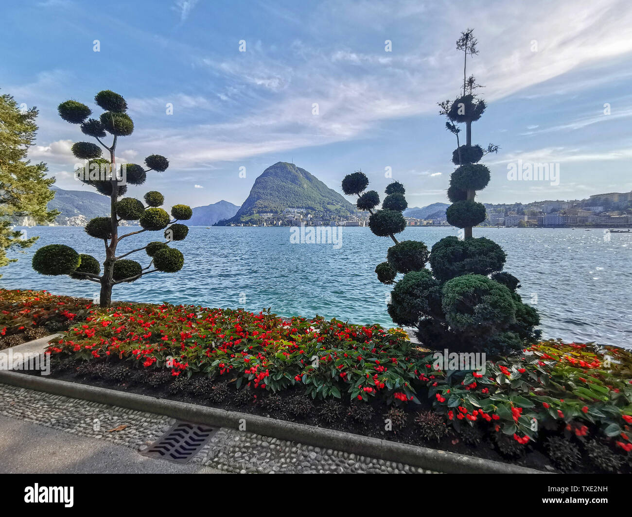 Lugano como lake aerial hi-res stock photography and images - Alamy
