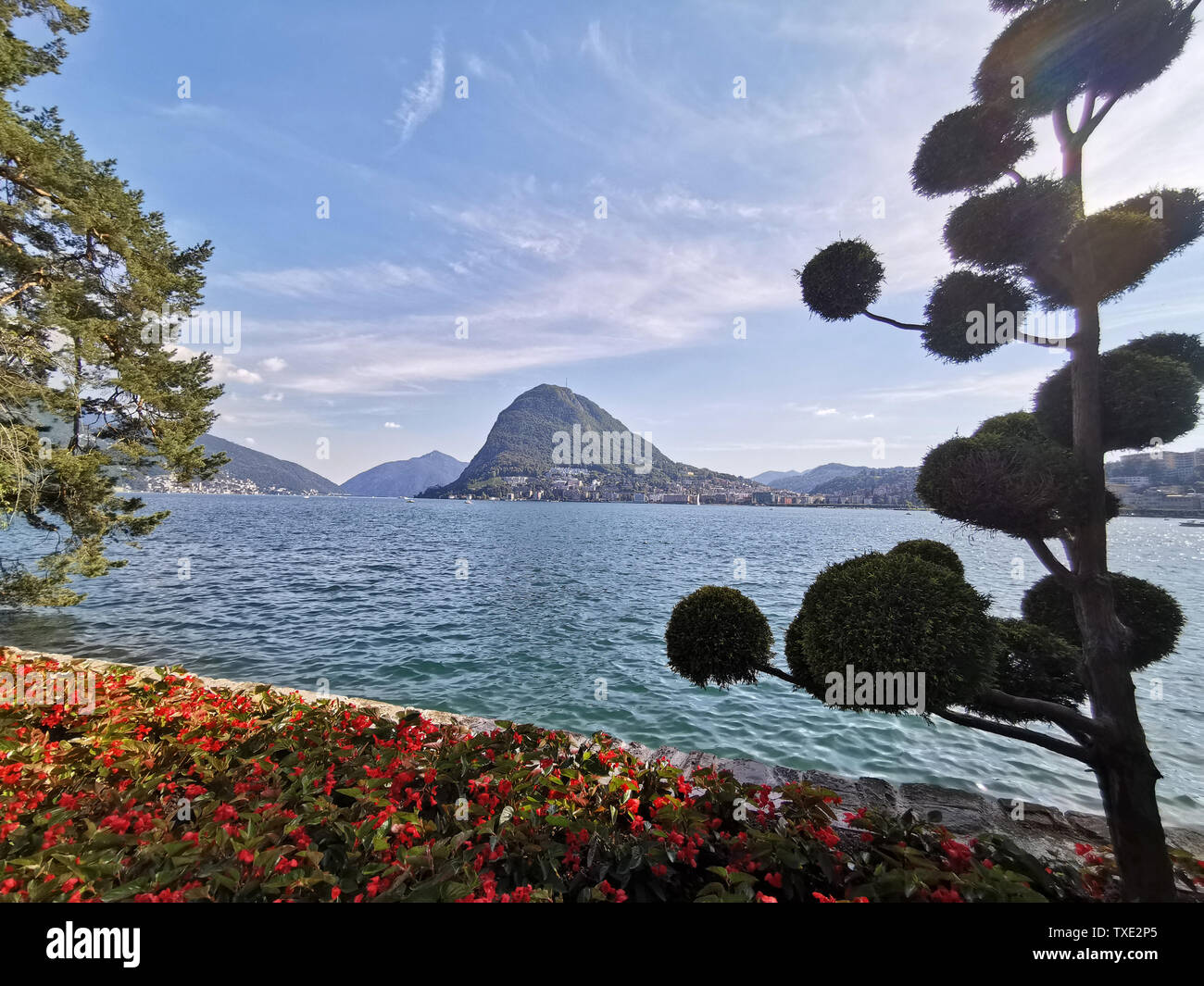 Lugano como lake aerial hi-res stock photography and images - Alamy