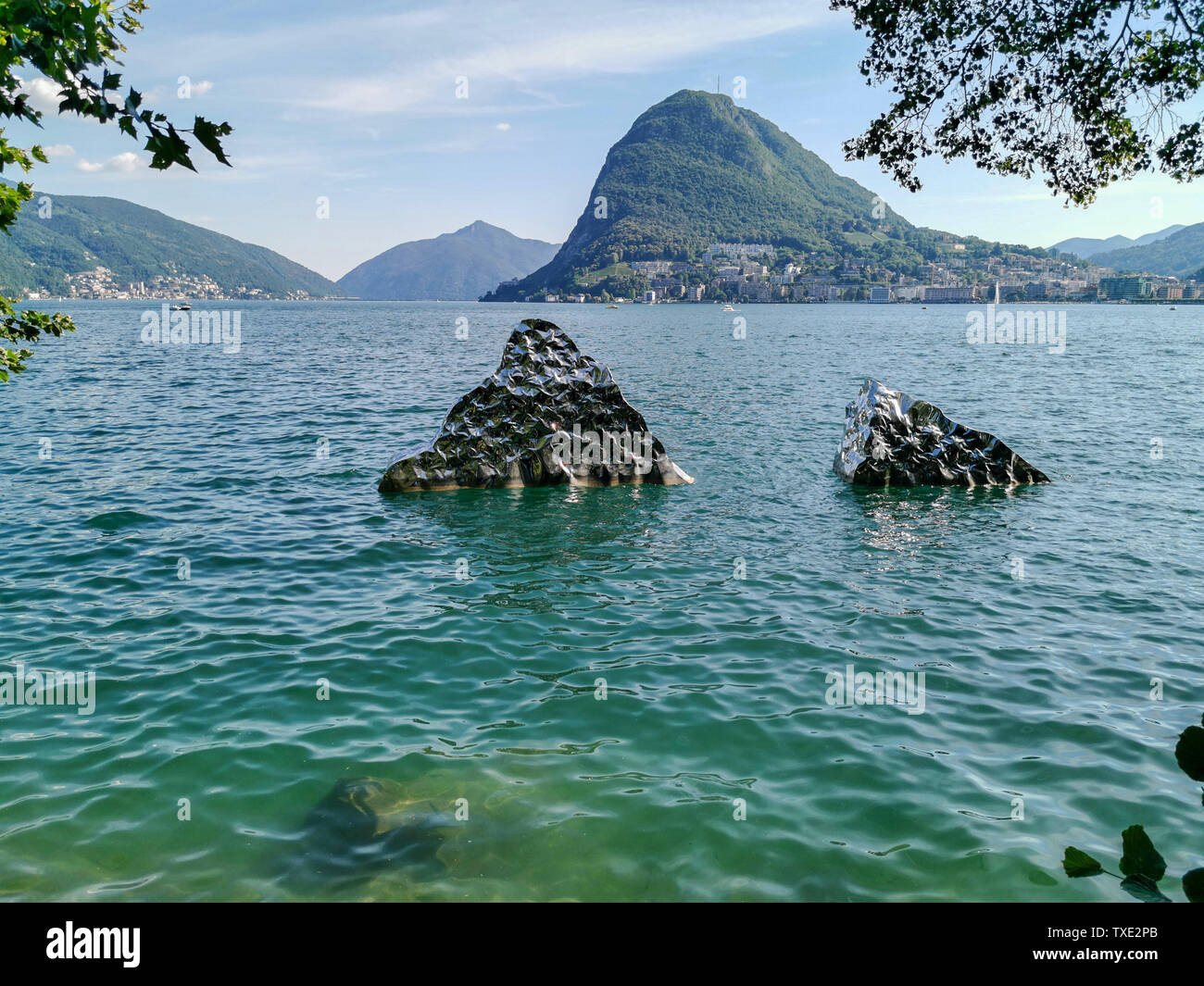 Lugano como lake aerial hi-res stock photography and images - Alamy