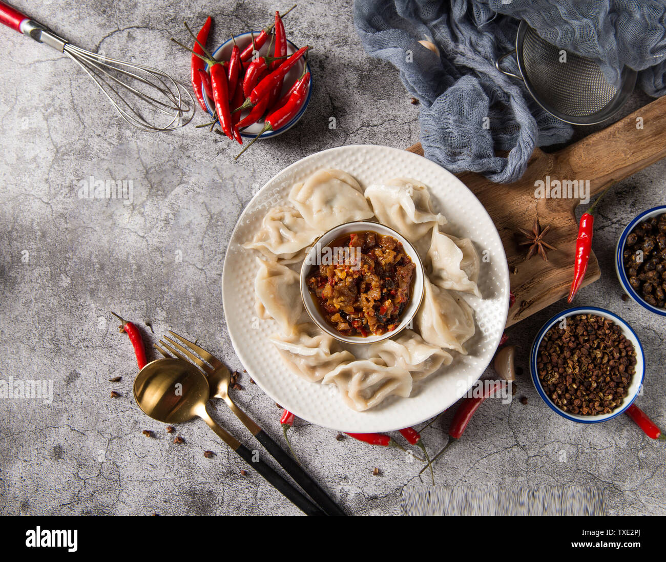 Beef shredded cabbage pickle pepper Stock Photo - Alamy
