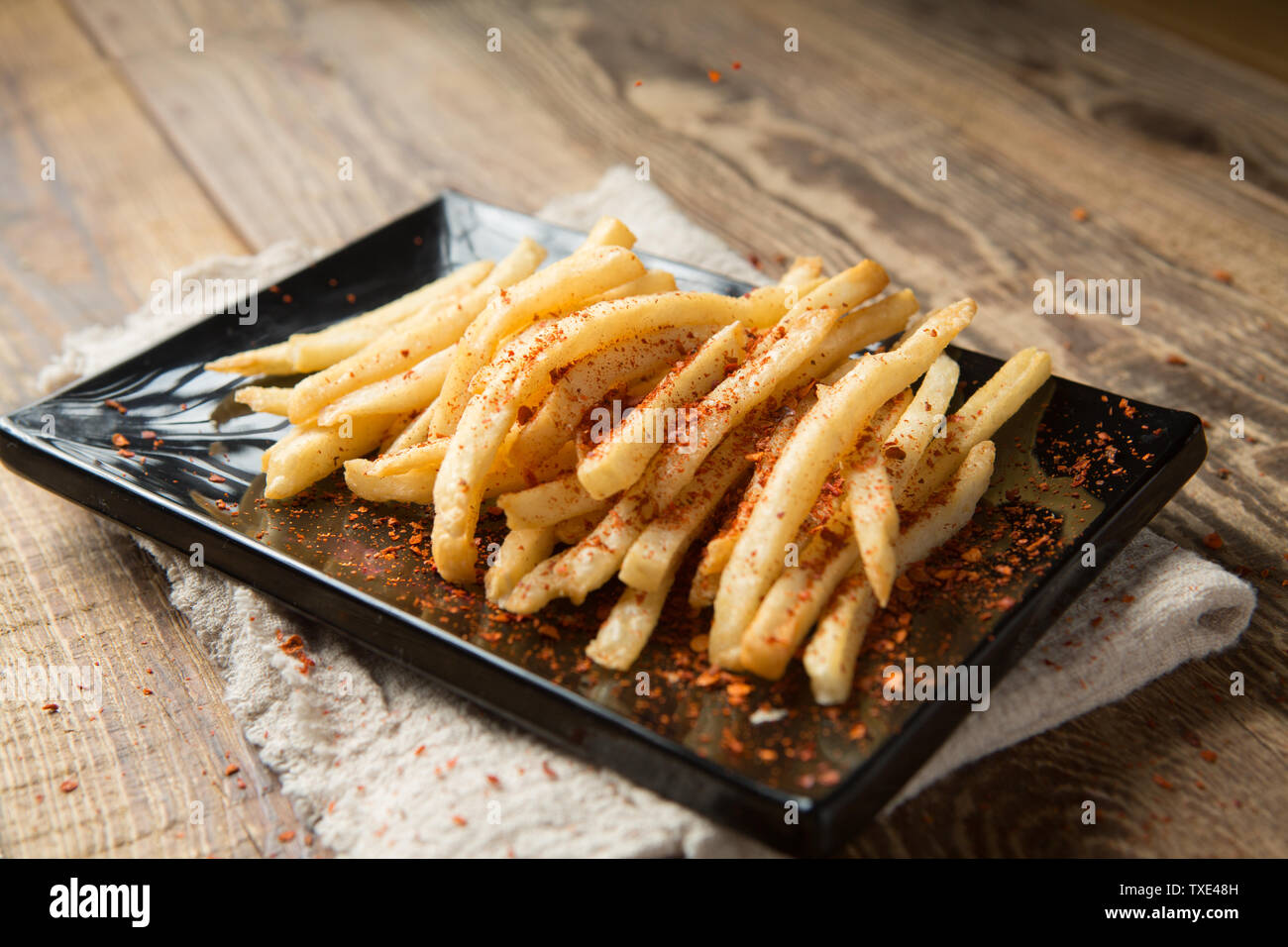 Fried potato strips Stock Photo - Alamy