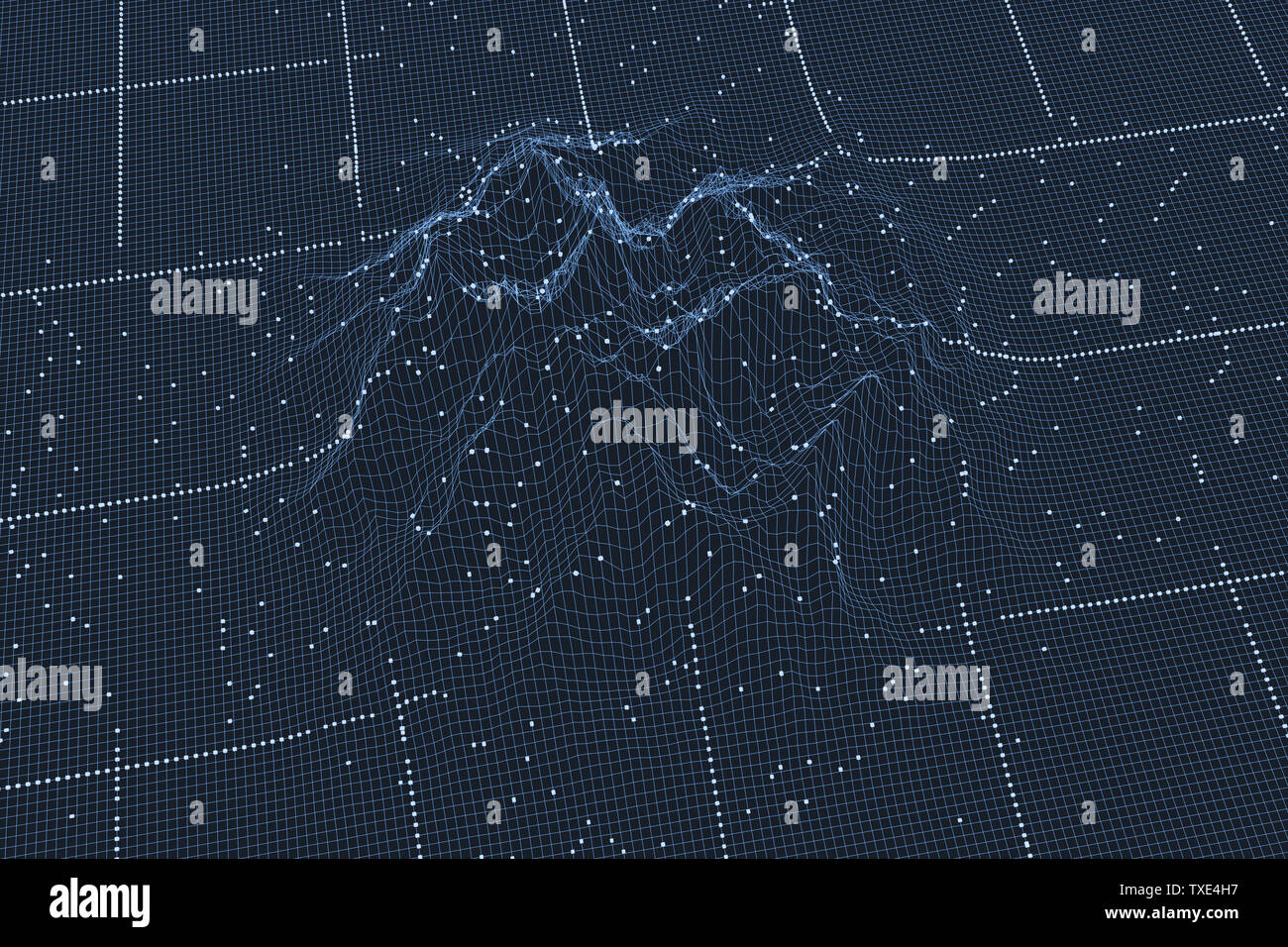 Three-dimensional rendering, luminous curve channel Stock Photo - Alamy