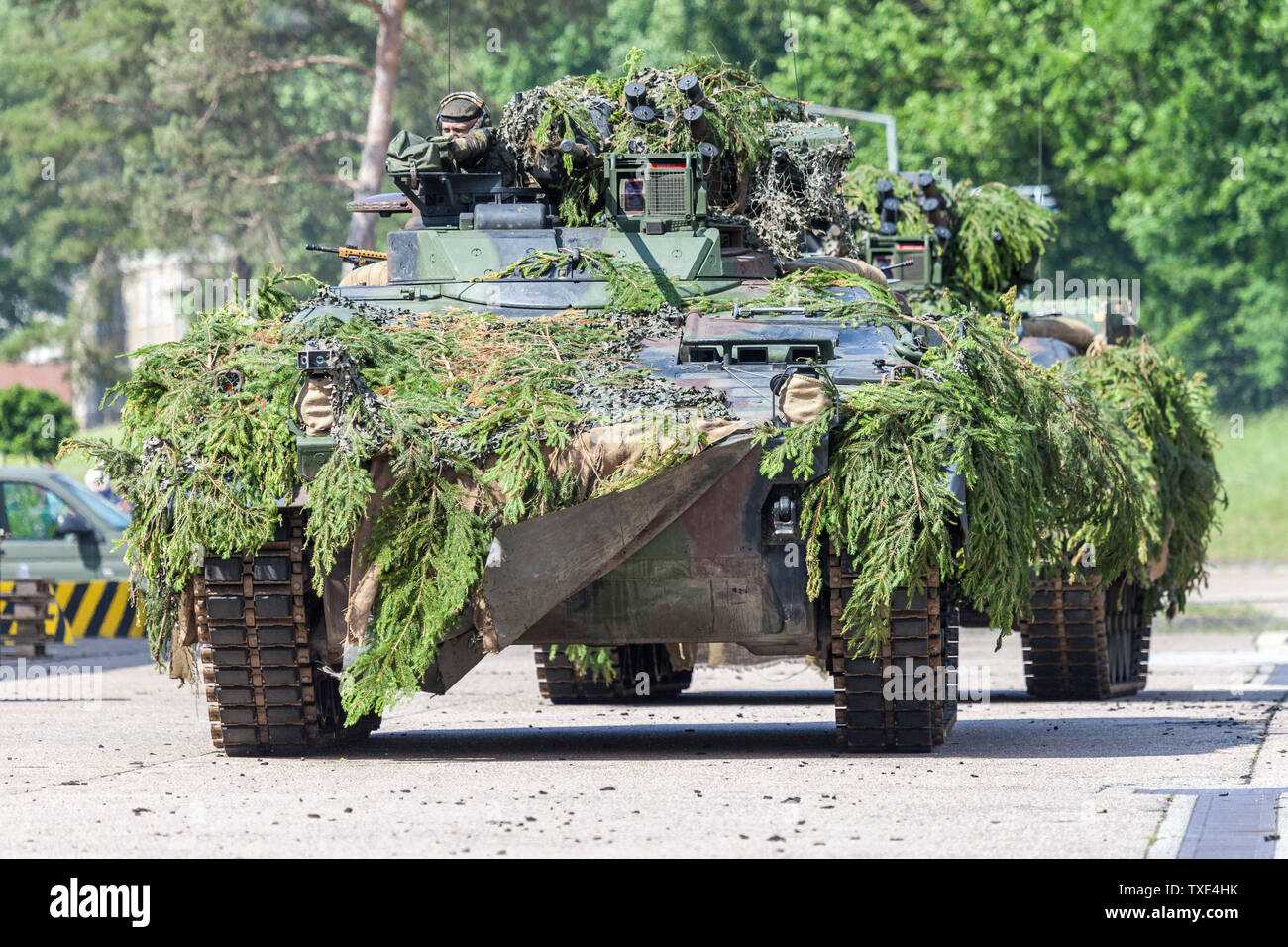 AUGUSTDORF / GERMANY - JUNE 15, 2019: German infantry fighting vehicle ...