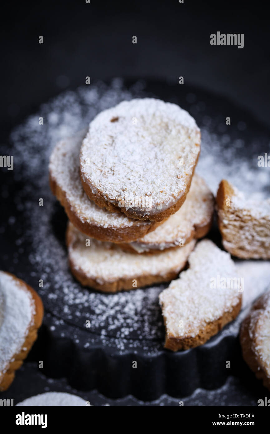 Dried bread biscuits Stock Photo - Alamy