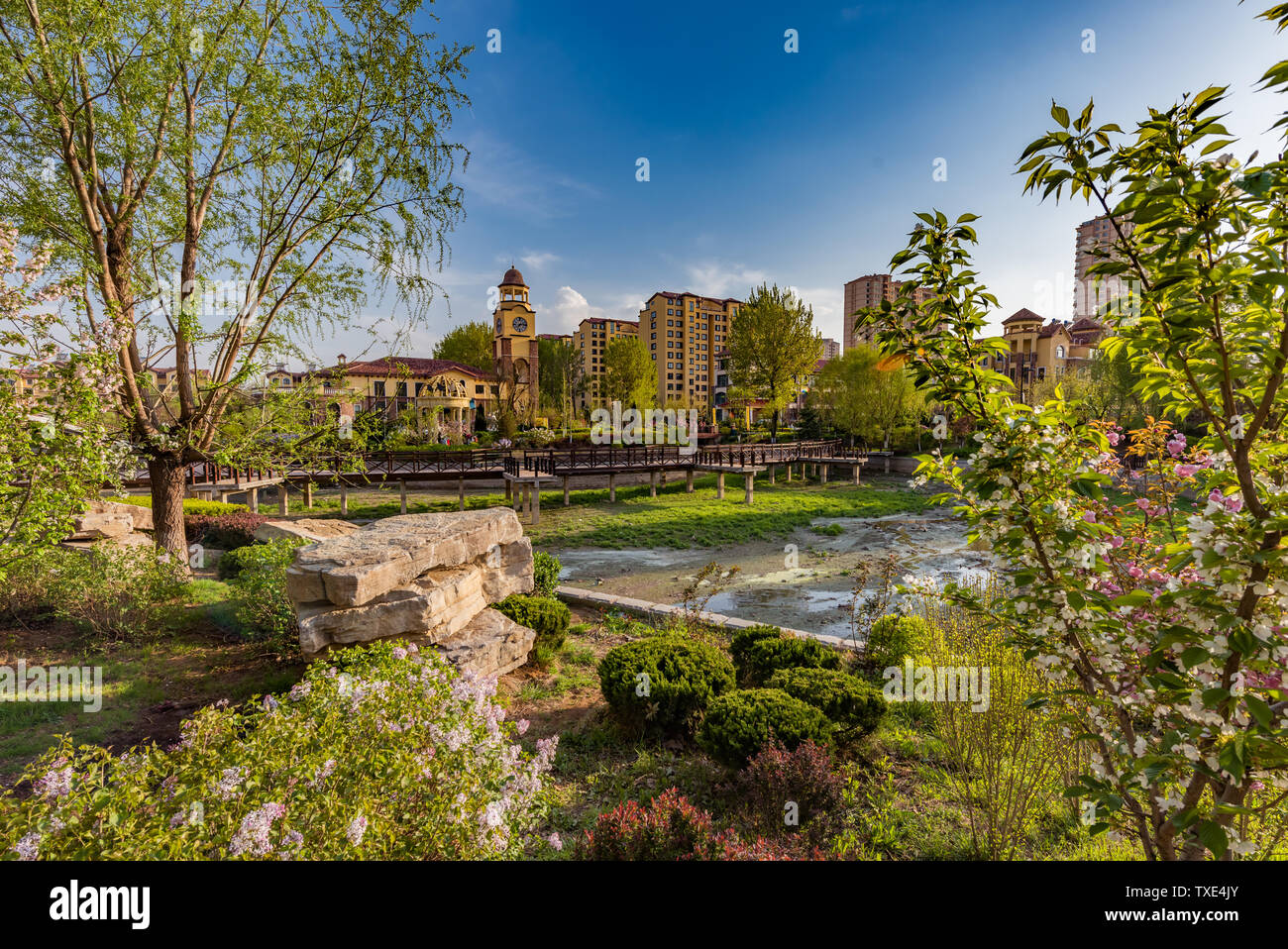 Beautiful city scenery Stock Photo - Alamy