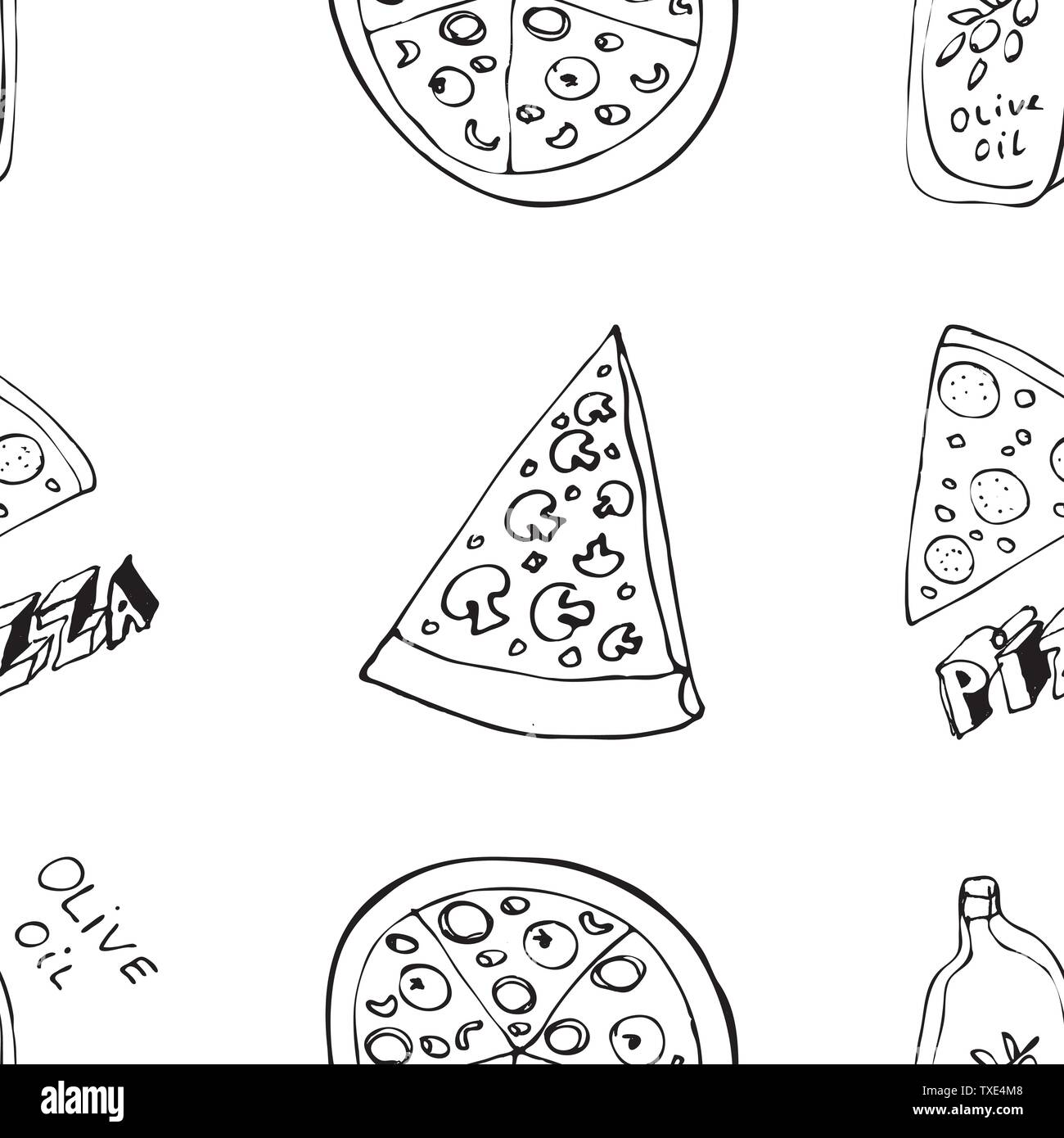 Sliced Olive Coloring Page