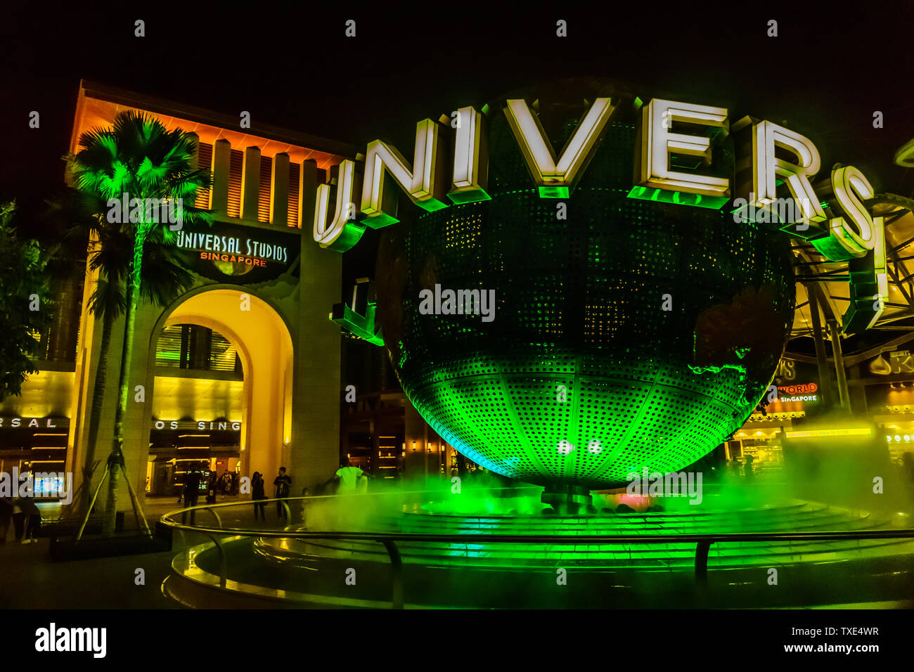 Singapore - Jun 10, 2019: Universal Studios Singapore is a theme park ...