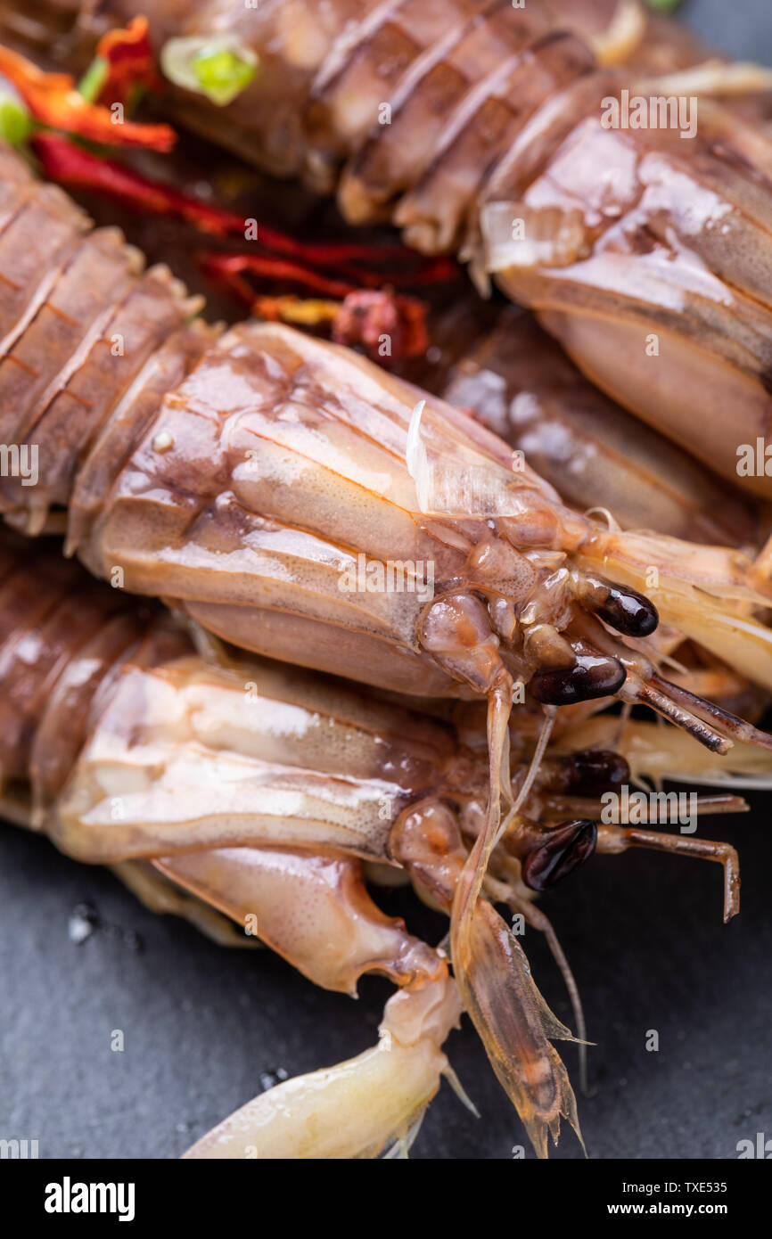 Spicy Pippi Shrimp Stock Photo - Alamy