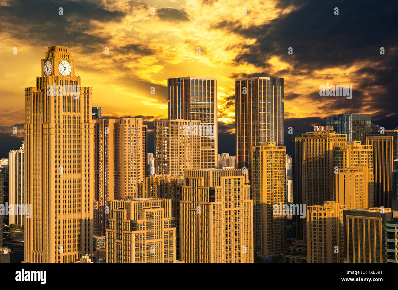 City Scenery in Chengdu High-tech Zone Stock Photo - Alamy